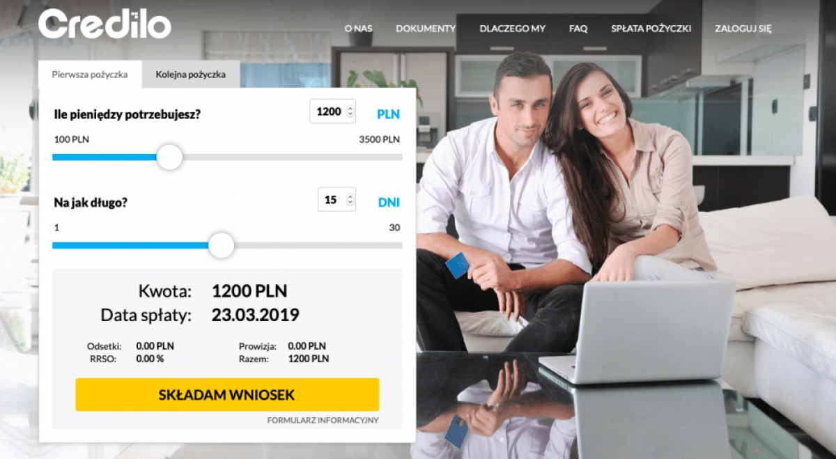 Credilo - 1 200 zł RRSO 0% - Niezależna recenzja | Finaton.com