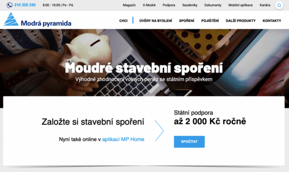Modrá pyramida Moudré stavební spoření recenze - úrok, přihlášení a ...